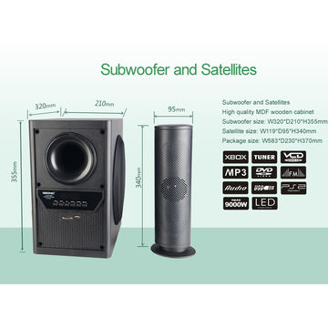 China Home entertainment stereo sound 5.1 home theater speaker system ...