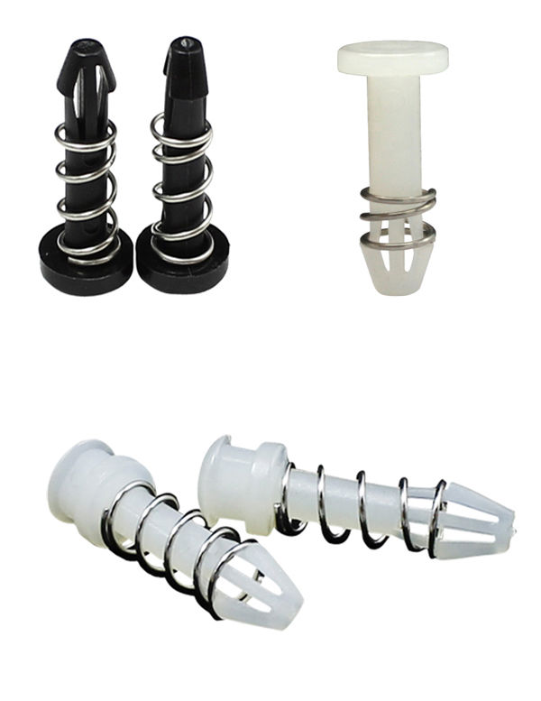 China Black White Color Barbed Rivet Snap Rivet with spring on Global ...