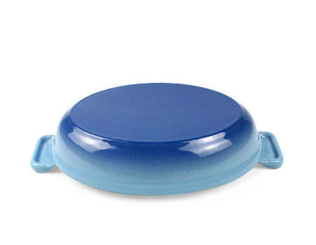 China Custom enamel cast iron fish shaped pan baking pan on Global ...