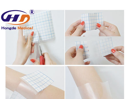 China Disposable Transparent PU waterproof wound dressing roll on ...