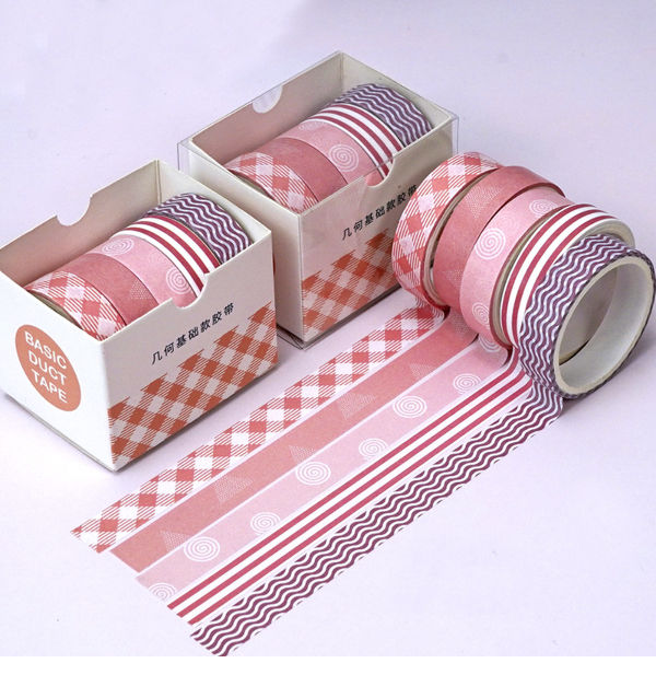 Minimalist Style Geometric Lattice Masking Tape set Paper Stickers ...