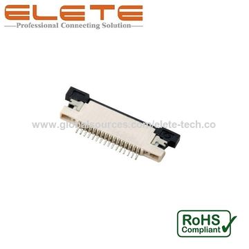 China FFC/FPC Board Connector, 0.5mm pitch SMT Bottom Contact, 30 circuits, replace HRS FH34SRJ ...