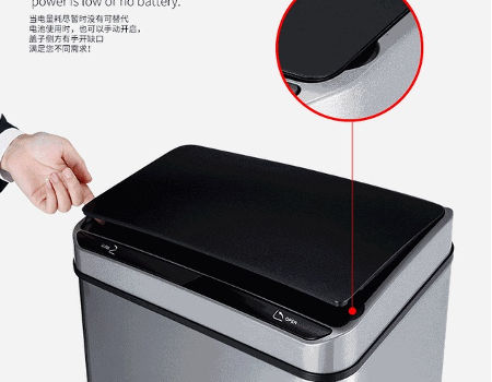 Intelligent Automatic Touchless Smart Infrared Motion Sensor Rubbish ...