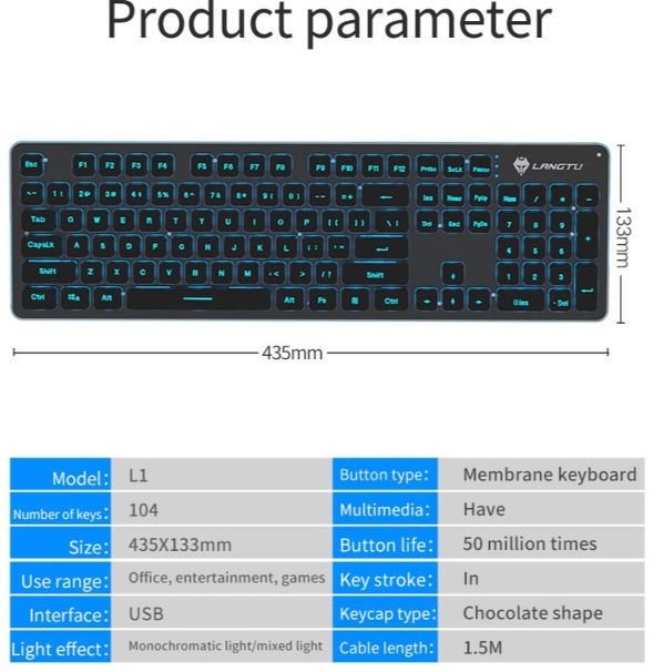 China Shenzhen Oem PC White Light Metal Board Keyboard And Mouse ...