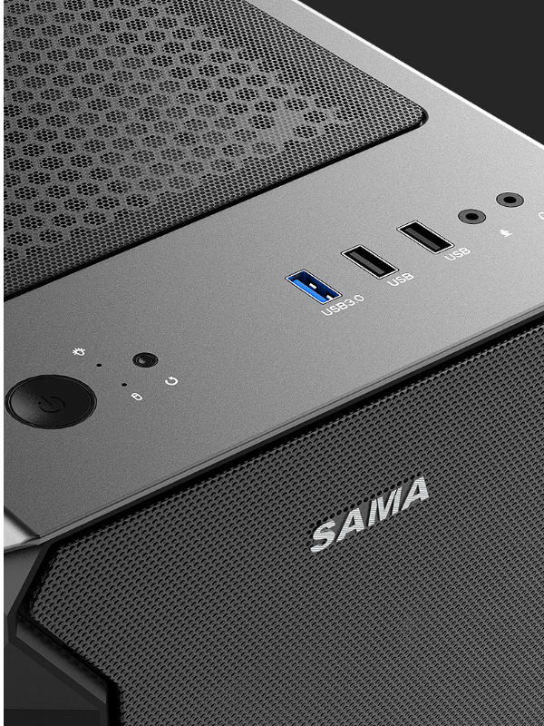 China SAMA Full metal mesh gaming pc case on Global Sources,gaming case ...