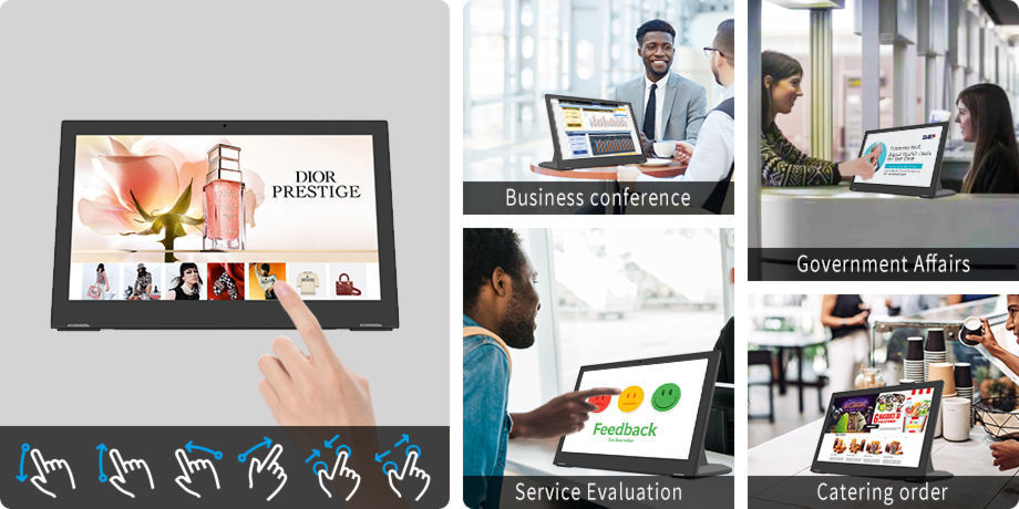 Touch screen ordering POS system 17.3 inch desktop android tablet All ...