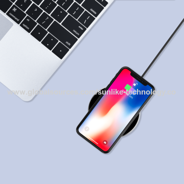 China Aluminum shell & glass surface wireless charging pad, Max.15W on ...