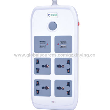China Multi Power Extension Lead Socket 5V 2.1 A USB Socket Plug on ...
