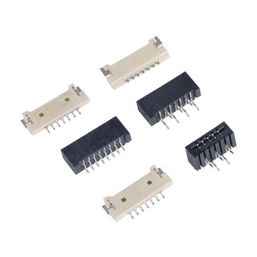 China 0.5mm 0.8mm 1.0mm 1.25mm FPC Connectors zip and non-zip Connector ...