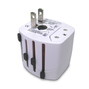 Hong Kong SAR Universal Travel AC Power Adapter with Power Indicator on ...