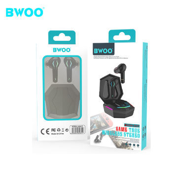 China BWOO New Arrivals TWS Gaming Earbud V5.1 Bluetooth Earphone TWS ...