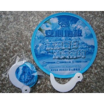 China Nylon foldable hand fan, made of nylon, variety of color choices ...
