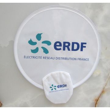 China Nylon foldable hand fan, made of nylon, variety of color choices ...