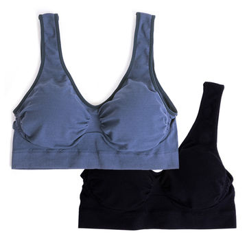 China Fashion brathable sport top seamless bra, custom design on Global ...