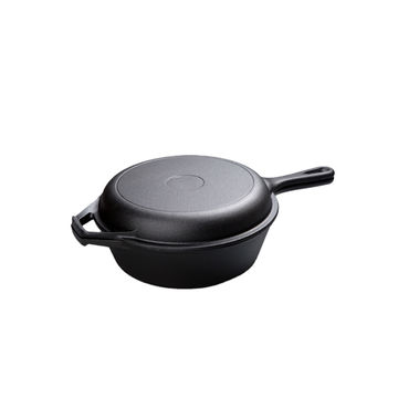 China 2 In 1 Combo Cooker Set Kitchen Cookware Pot And Frying Pan on ...