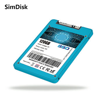 China SimDisk 2.5 inch Sata III Light Blue Plastic Shell SSD 256GB 64GB ...