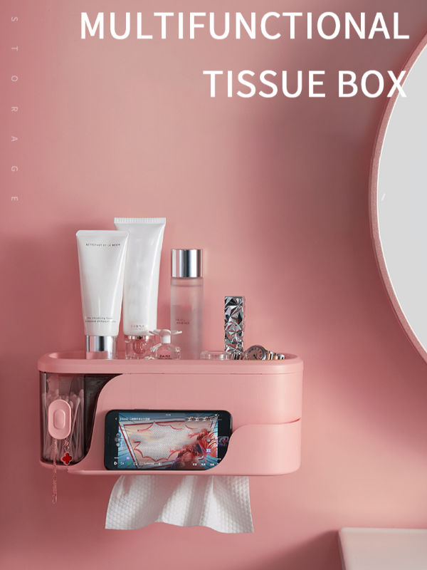 China Punch-free Multifunctional Wall Mounted Organizer Storage Toilet ...