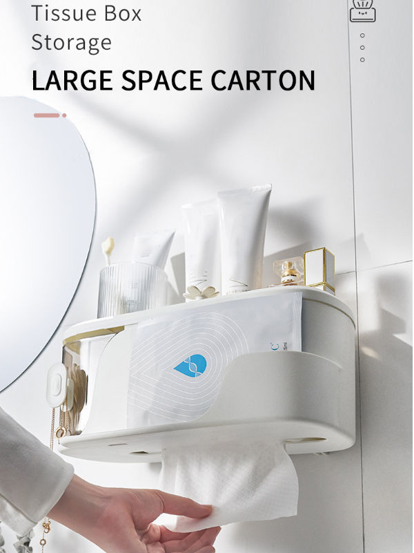 China Punch-free Multifunctional Wall Mounted Organizer Storage Toilet ...