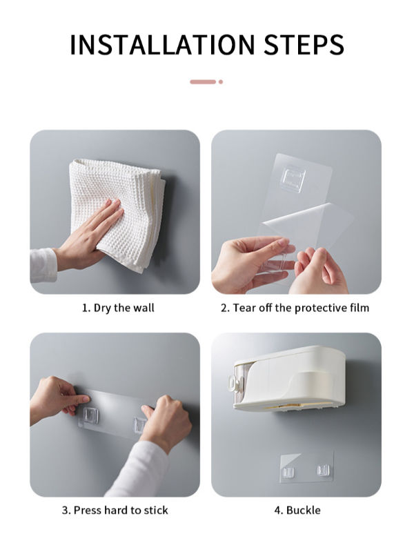 China Punch-free Multifunctional Wall Mounted Organizer Storage Toilet ...