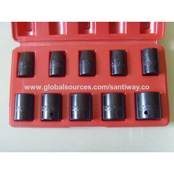 China Cr-v 10pcs 1/2" Super Duty Power Air Impact Sockets Wrench Set on ...