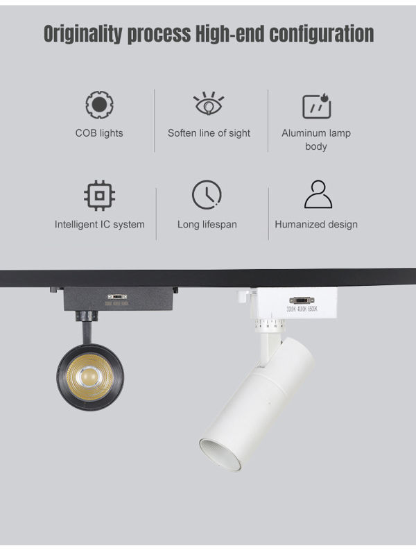 China Led track light Spot Lights Bulb LED Track Light COB Rail ...