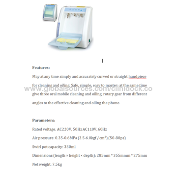 China Best Quality Dental Handpiece Cleaning Lubrication Machine ...