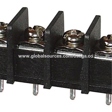 China Dual row 2 3 4 position screw mounting distribution barrier strip ...