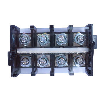 China Dual row 2 3 4 position screw mounting distribution barrier strip ...