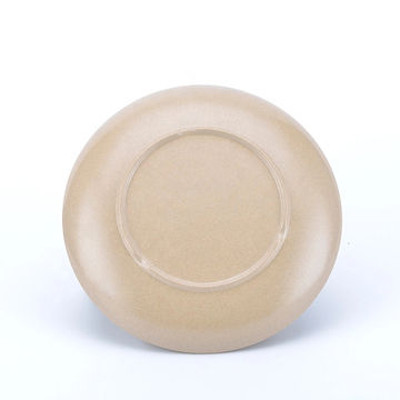 China Rice husk plates round 100% biodegradable rice husk fruit plate ...
