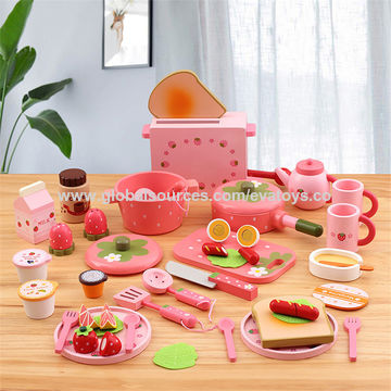 China Customize kids childhood wooden breakfast play food for pretend ...