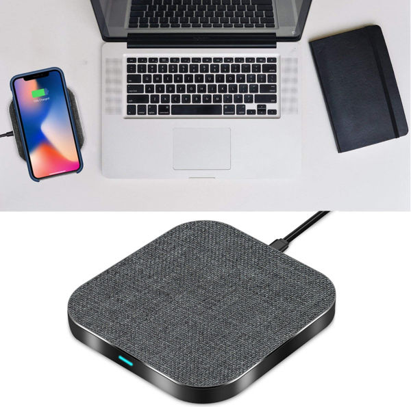15W Fast Charging Aluminium Alloy Fabric Clothes Pad Quick Ultra Slim ...