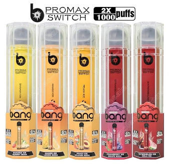 BANG PROMAX SWITCH XXL dual flavors disposable vape pod electronic ...