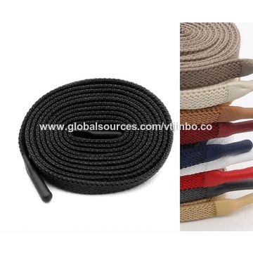 China Flat polyester shoelaces draw cord rope, hoodie string, hoodie ...