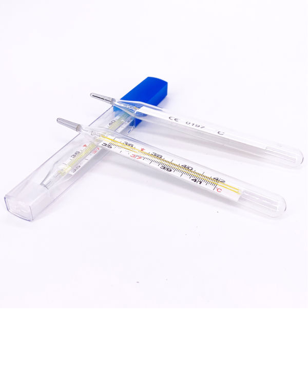 High Quality Medical Glass Mercury Clinical Thermometer Household
