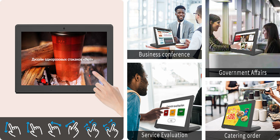 China Reception Desks tablet android advertising machine desktop tablet ...