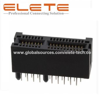 China PCI Express connector, 1.0mm pitch 36pin R/A DIP Type on Global ...