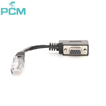 China Low Profile Angle DB9 Female TO RJ45 Male Modular Adapter With ...