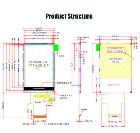 China Kingtech 2.4inch 240x320 resolution display driver board touch ...