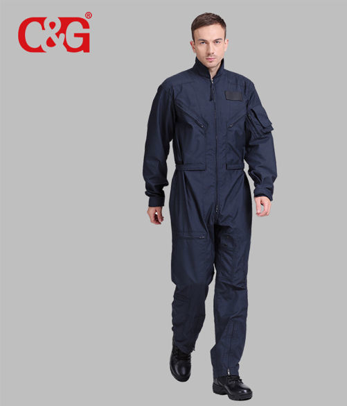 Inherently flame resistant flight suits Navy blue flight coverall ...