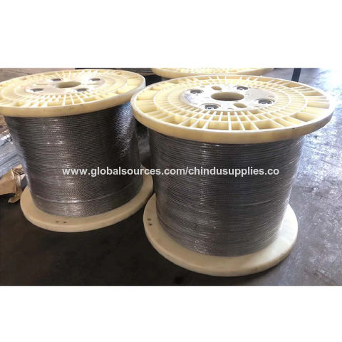 China 1/8" Stainless Steel A2 A4 Wire Rope AISI304/316 7x19 Wire Rope ...