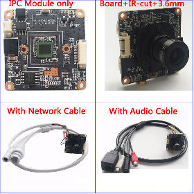 China Ip camera module cctv camera module 5mp 1/2.8"CMOS H.265/H.264 ...