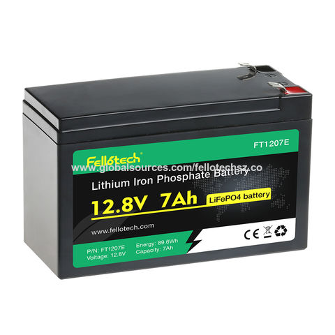 China High quality rechargeable UPS battery 6V 7Ah LiFePO4 battery ...