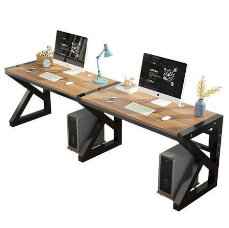 China Double person computer table wooden stidy table designs double ...