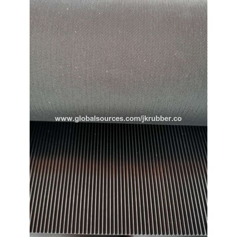China 3mm-8mm waterproof wide/fine ribbed rubber sheet grey color anti ...