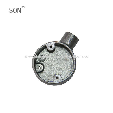 China Circular boxes tee malleable galvanized Conduit circular box 3 ...