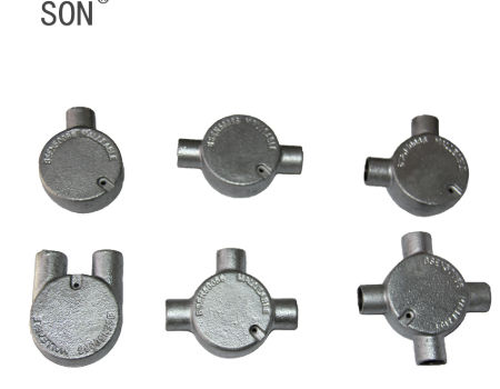 China Circular boxes tee malleable galvanized Conduit circular box 3 ...