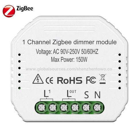 China Smart Home 1.5A 1-Way Zigbee Intermediate Dimmer Switch Module ...