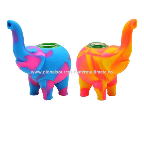 China Elephant Cartoon Animal Smoking Tobacco Pipes Shisha Hookah Smoke ...
