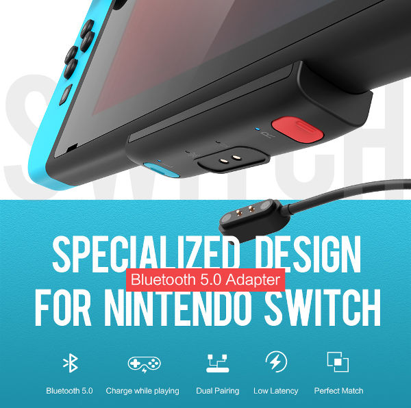 China Gsou BT20 Bluetooth 5.0 Adapter For Nintendo Switch Lite With ...