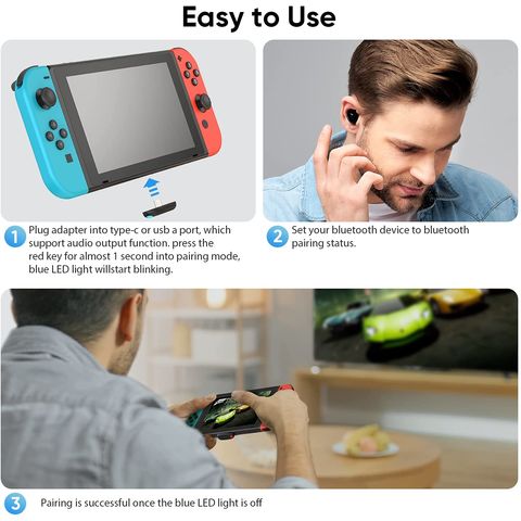 China Gsou BT20 Bluetooth 5.0 Adapter For Nintendo Switch Lite With ...